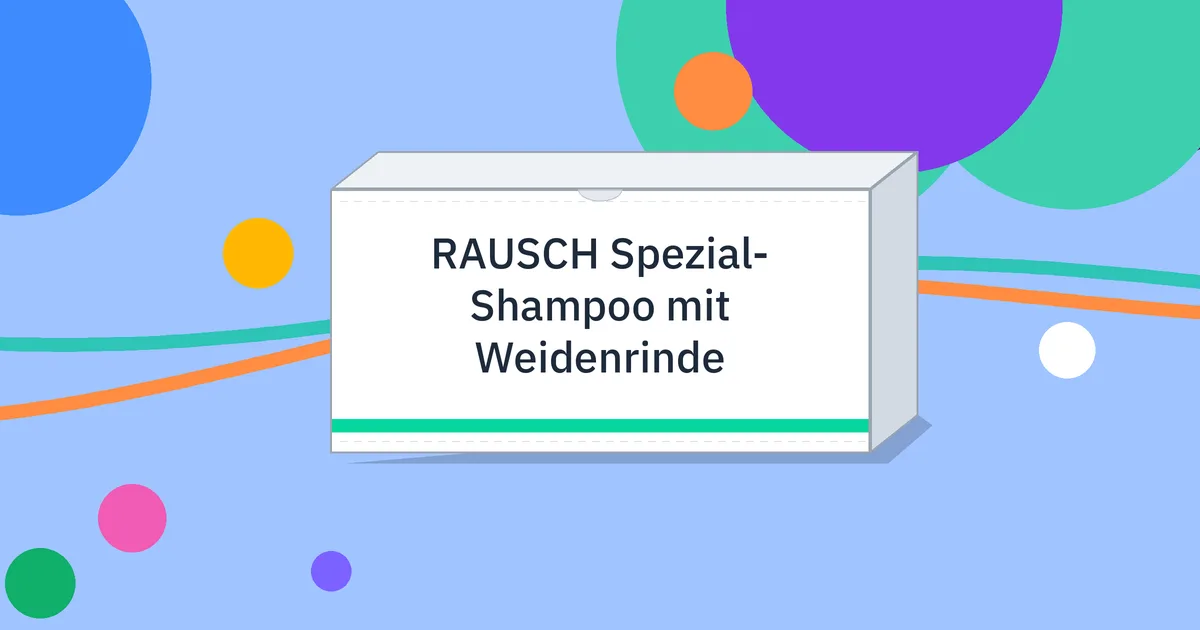 Symbolbild: Packung mit der Aufschrift RAUSCH Spezial-Shampoo mit Weidenrinde (PZN 18742506) – Verfügbarkeit und Bezug in Apotheken in Frankfurt am Main