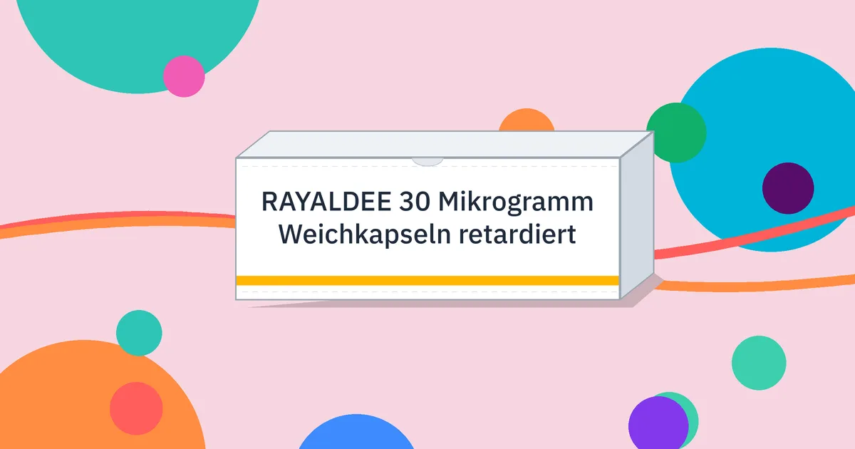 Symbolbild: Packung mit der Aufschrift RAYALDEE 30 Mikrogramm Weichkapseln retardiert (PZN 16894092) – Verfügbarkeit und Bezug in Apotheken in Frankfurt am Main
