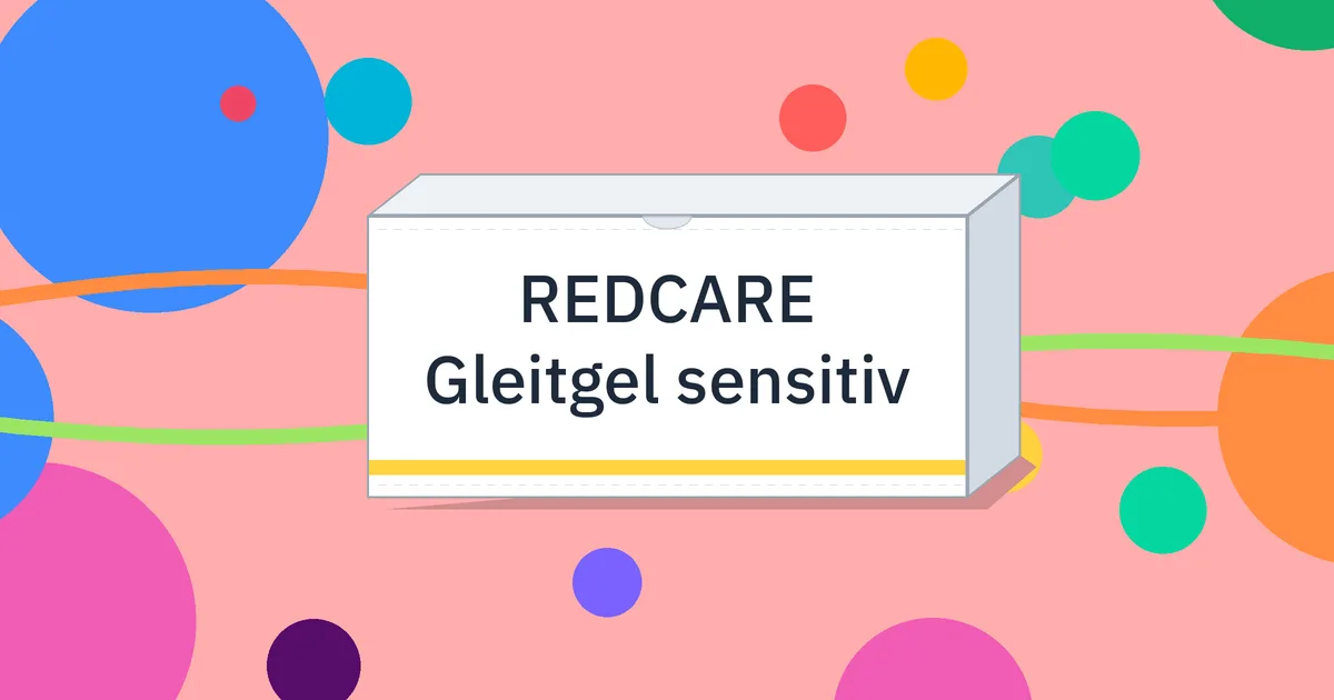 Symbolbild: Packung mit der Aufschrift REDCARE Gleitgel sensitiv (PZN 19507138) – Verfügbarkeit und Bezug in Apotheken in Frankfurt am Main