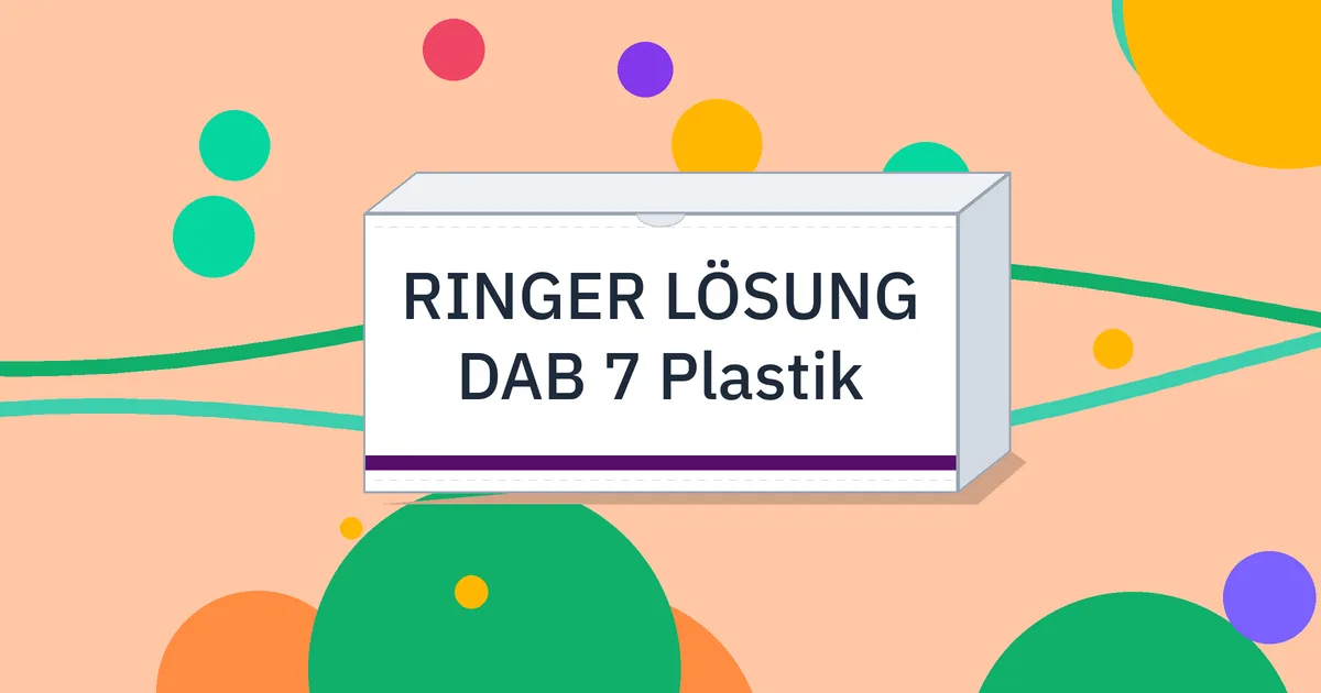 Symbolbild: Packung mit der Aufschrift RINGER LÖSUNG DAB 7 Plastik (PZN 11854225) – Verfügbarkeit und Bezug in Apotheken in Frankfurt am Main