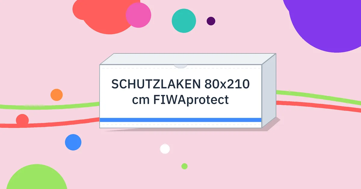 Symbolbild: Packung mit der Aufschrift SCHUTZLAKEN 80x210 cm FIWAprotect (PZN 11859748) – Verfügbarkeit und Bezug in Apotheken in Frankfurt am Main