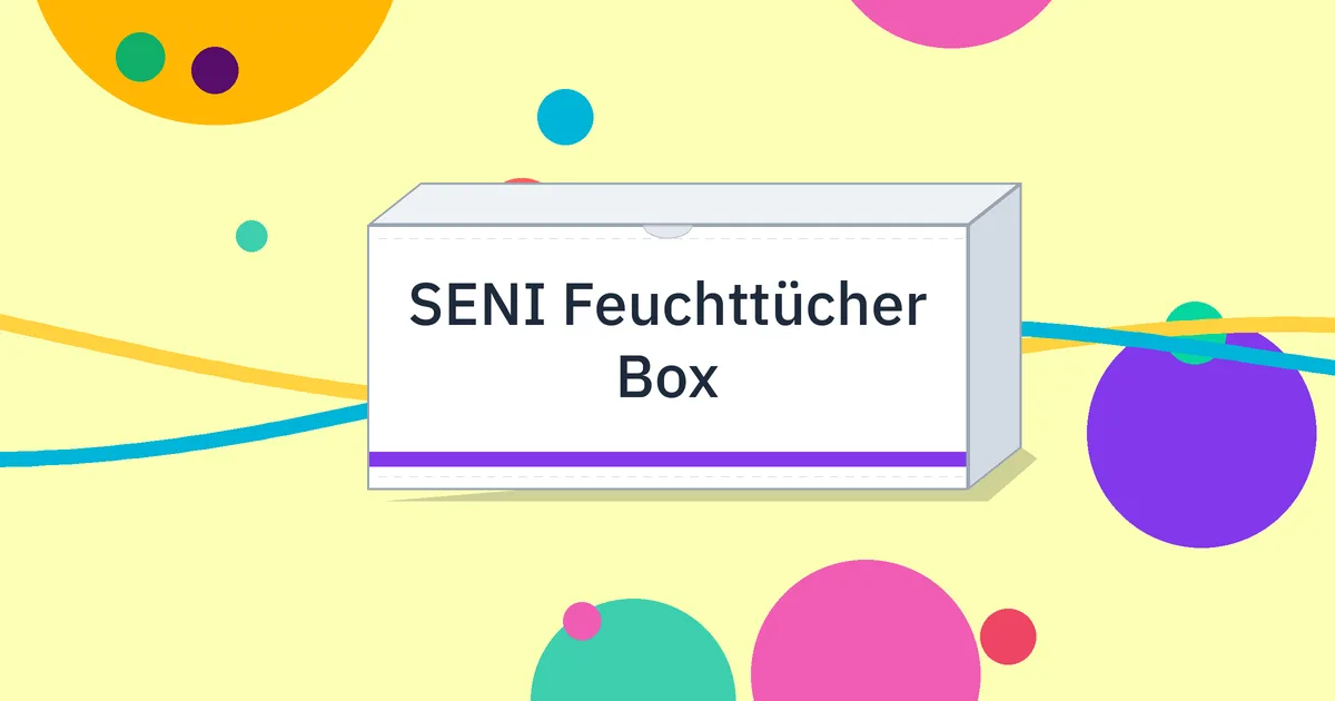 Symbolbild: Packung mit der Aufschrift SENI Feuchttücher Box (PZN 10123011) – Verfügbarkeit und Bezug in Apotheken in Frankfurt am Main