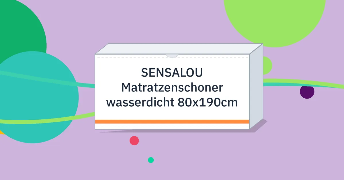 Symbolbild: Packung mit der Aufschrift SENSALOU Matratzenschoner wasserdicht 80x190cm (PZN 20740271) – Verfügbarkeit und Bezug in Apotheken in Frankfurt am Main