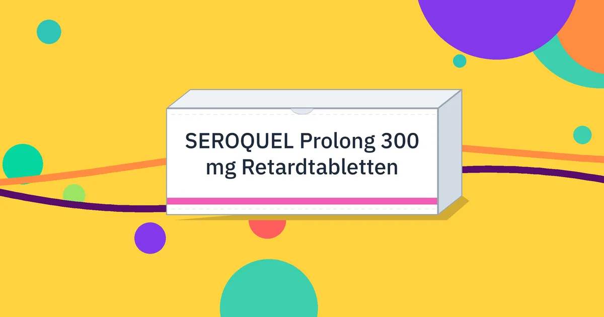 Symbolbild: Packung mit der Aufschrift SEROQUEL Prolong 300 mg Retardtabletten (PZN 02129732) – Verfügbarkeit und Bezug in Apotheken in Frankfurt am Main