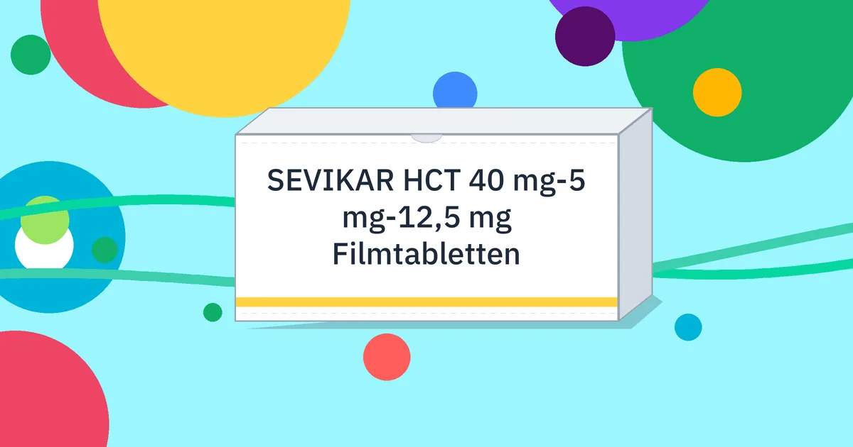 Symbolbild: Packung mit der Aufschrift SEVIKAR HCT 40 mg-5 mg-12,5 mg Filmtabletten (PZN 12729404) – Verfügbarkeit und Bezug in Apotheken in Frankfurt am Main