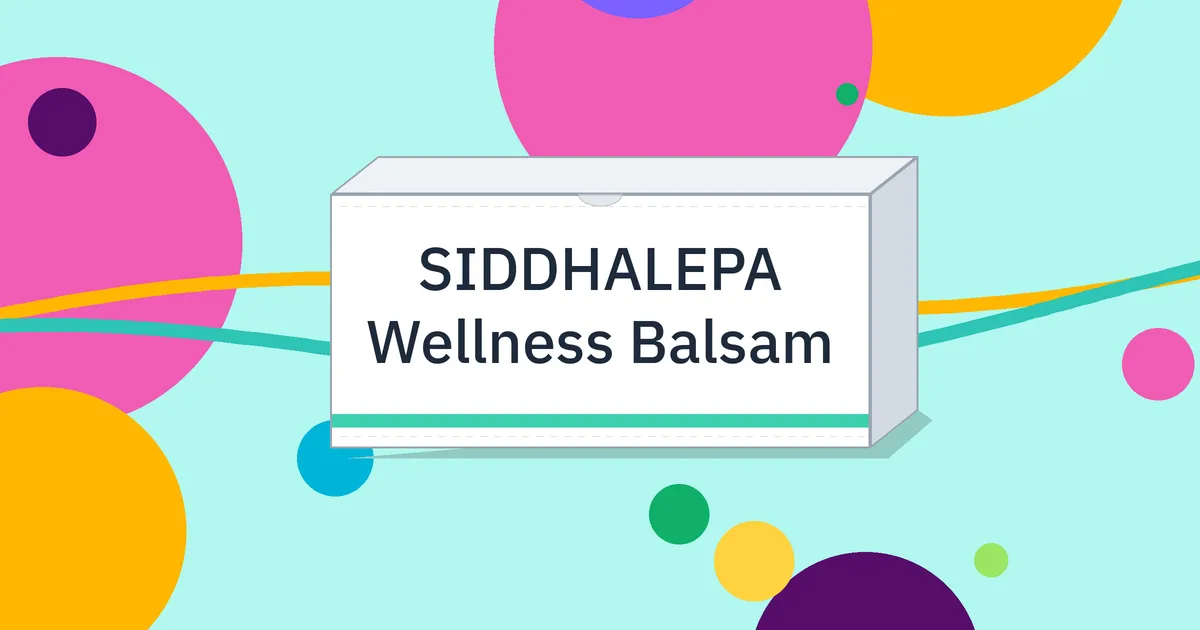Symbolbild: Packung mit der Aufschrift SIDDHALEPA Wellness Balsam (PZN 10838514) – Verfügbarkeit und Bezug in Apotheken in Frankfurt am Main