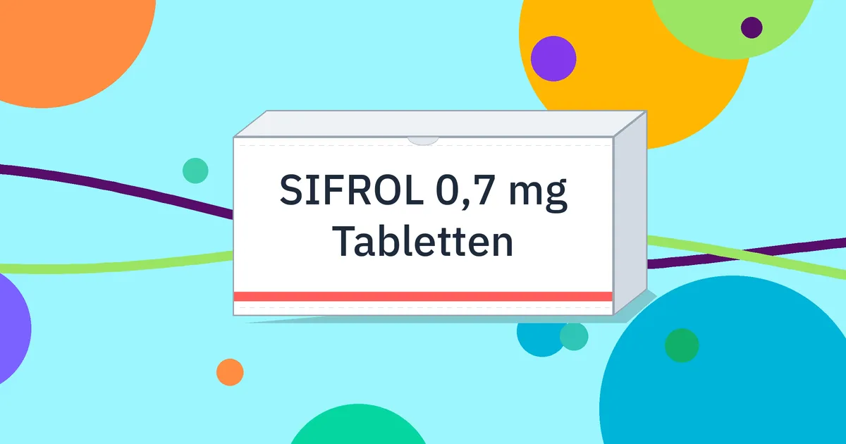 Symbolbild: Packung mit der Aufschrift SIFROL 0,7 mg Tabletten (PZN 00578176) – Verfügbarkeit und Bezug in Apotheken in Frankfurt am Main