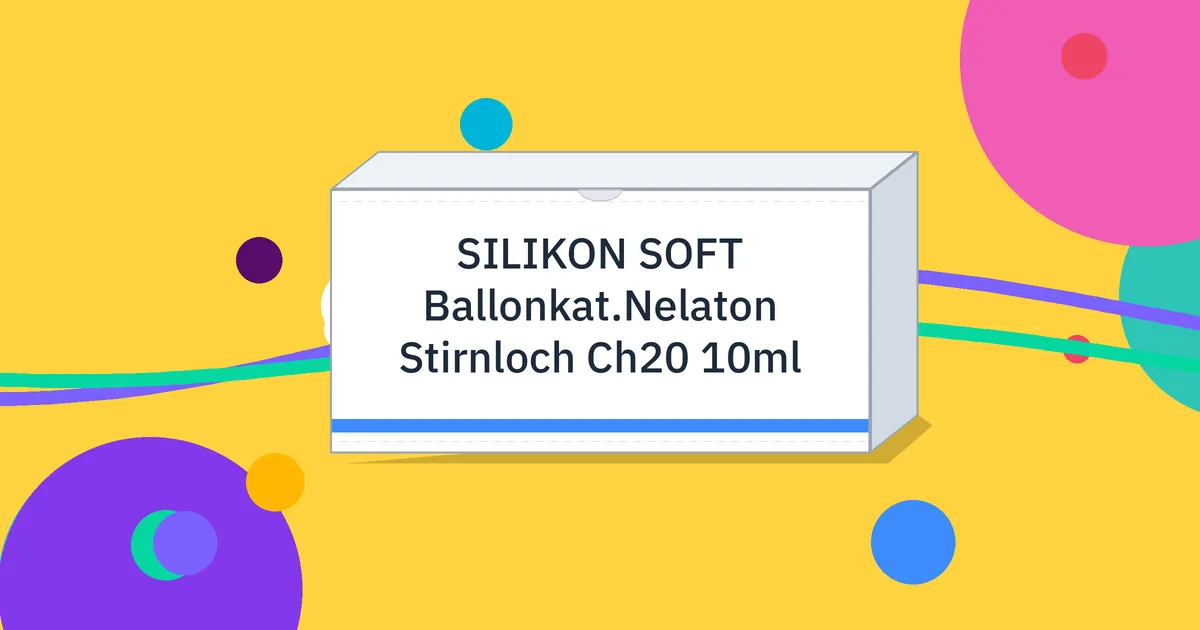 Symbolbild: Packung mit der Aufschrift SILIKON SOFT Ballonkat.Nelaton Stirnloch Ch20 10ml (PZN 16047357) – Verfügbarkeit und Bezug in Apotheken in Frankfurt am Main
