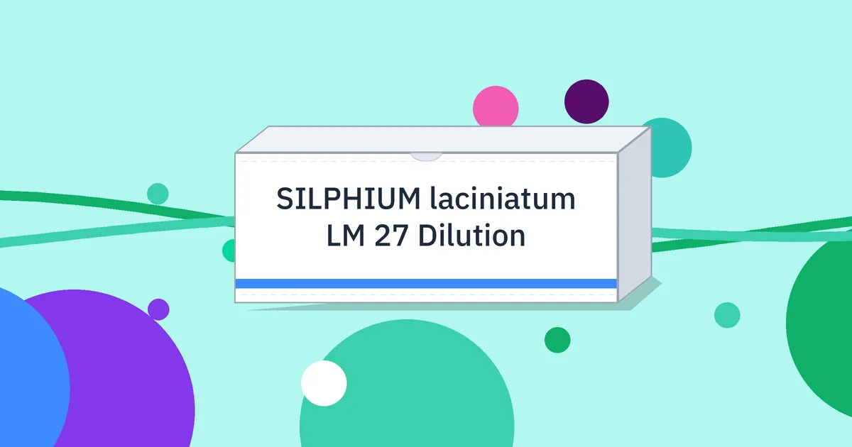 Symbolbild: Packung mit der Aufschrift SILPHIUM laciniatum LM 27 Dilution (PZN 13679418) – Verfügbarkeit und Bezug in Apotheken in Frankfurt am Main