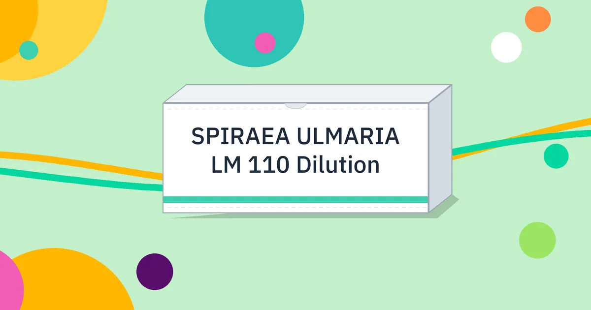 Symbolbild: Packung mit der Aufschrift SPIRAEA ULMARIA LM 110 Dilution (PZN 13196358) – Verfügbarkeit und Bezug in Apotheken in Frankfurt am Main