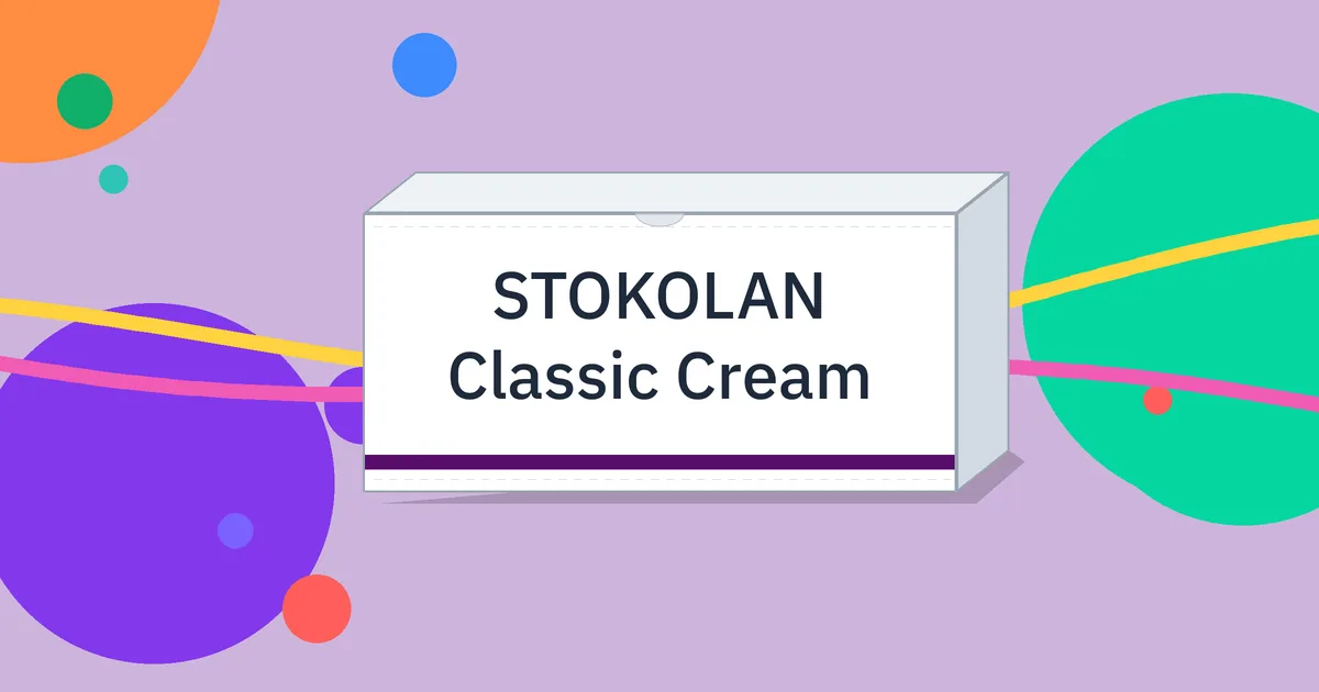 Symbolbild: Packung mit der Aufschrift STOKOLAN Classic Cream (PZN 01393817) – Verfügbarkeit und Bezug in Apotheken in Frankfurt am Main