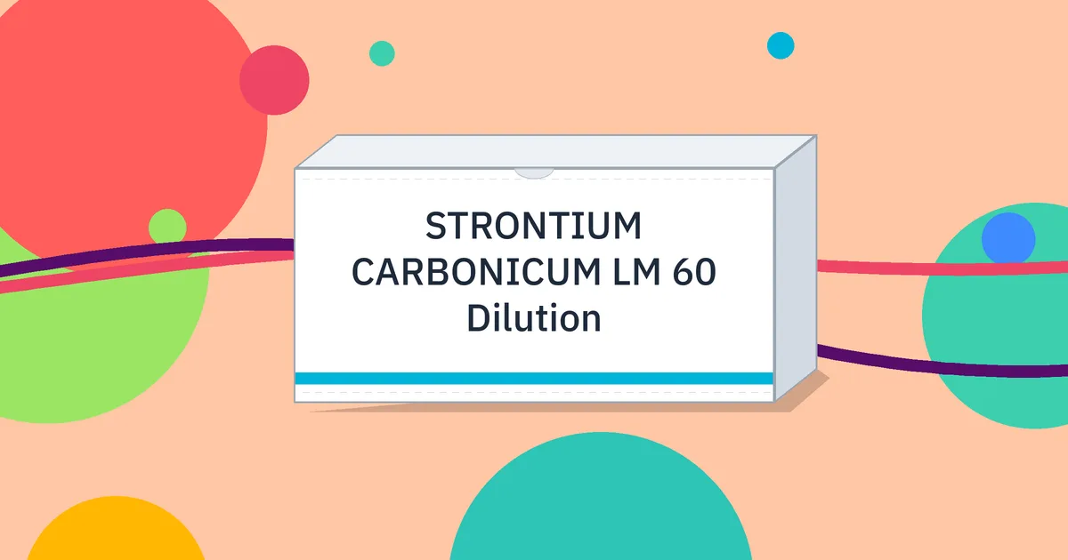 Symbolbild: Packung mit der Aufschrift STRONTIUM CARBONICUM LM 60 Dilution (PZN 13203331) – Verfügbarkeit und Bezug in Apotheken in Frankfurt am Main