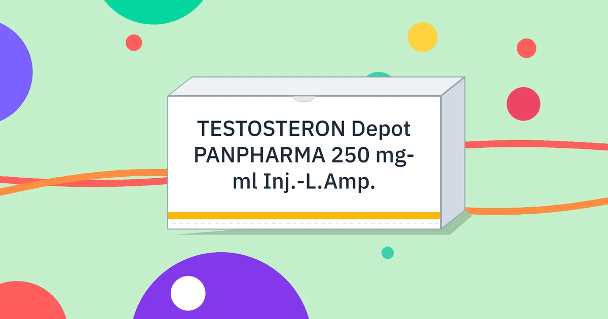 Symbolbild: Packung mit der Aufschrift TESTOSTERON Depot PANPHARMA 250 mg-ml Inj.-L.Amp. (PZN 16200385) – Verfügbarkeit und Bezug in Apotheken in Frankfurt am Main
