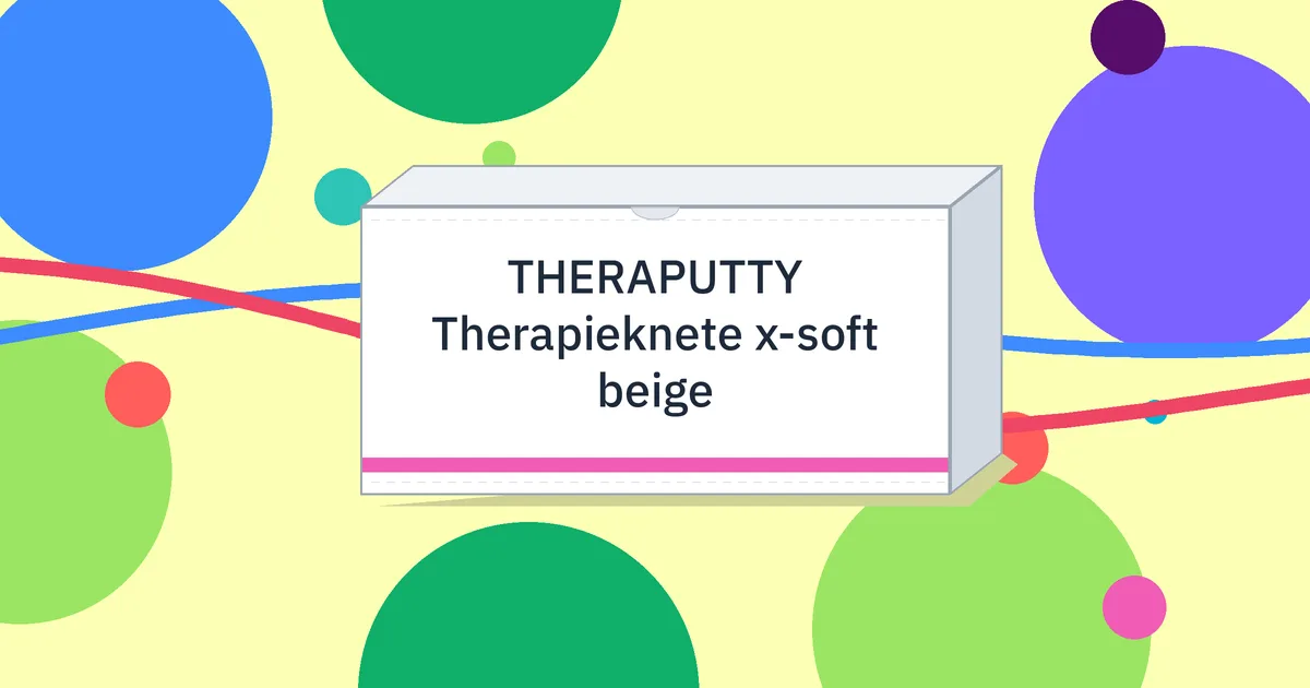 Symbolbild: Packung mit der Aufschrift THERAPUTTY Therapieknete x-soft beige (PZN 13712446) – Verfügbarkeit und Bezug in Apotheken in Frankfurt am Main