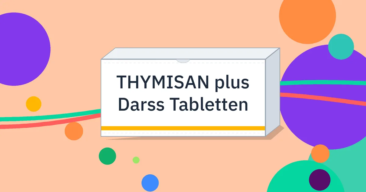 Symbolbild: Packung mit der Aufschrift THYMISAN plus Darss Tabletten (PZN 08489130) – Verfügbarkeit und Bezug in Apotheken in Frankfurt am Main