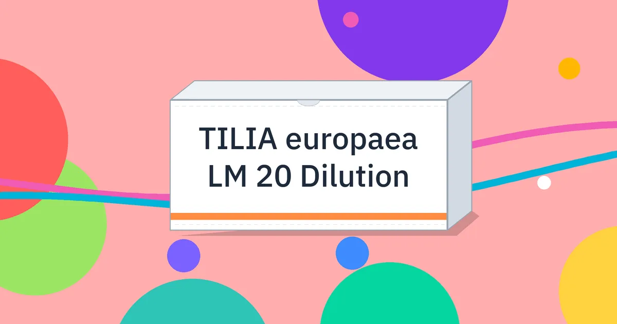 Symbolbild: Packung mit der Aufschrift TILIA europaea LM 20 Dilution (PZN 13223954) – Verfügbarkeit und Bezug in Apotheken in Frankfurt am Main