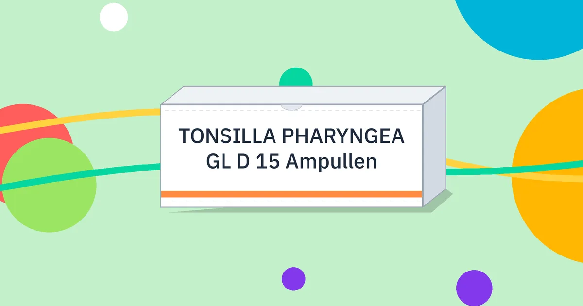 Symbolbild: Packung mit der Aufschrift TONSILLA PHARYNGEA GL D 15 Ampullen (PZN 03660582) – Verfügbarkeit und Bezug in Apotheken in Frankfurt am Main