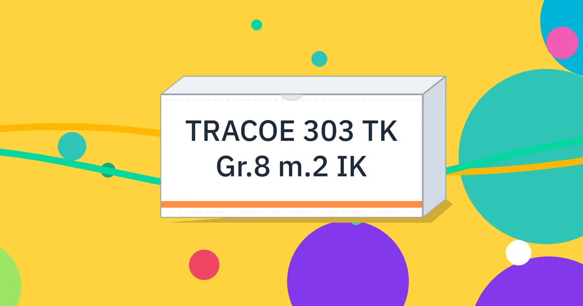 Symbolbild: Packung mit der Aufschrift TRACOE 303 TK Gr.8 m.2 IK (PZN 02717110) – Verfügbarkeit und Bezug in Apotheken in Frankfurt am Main