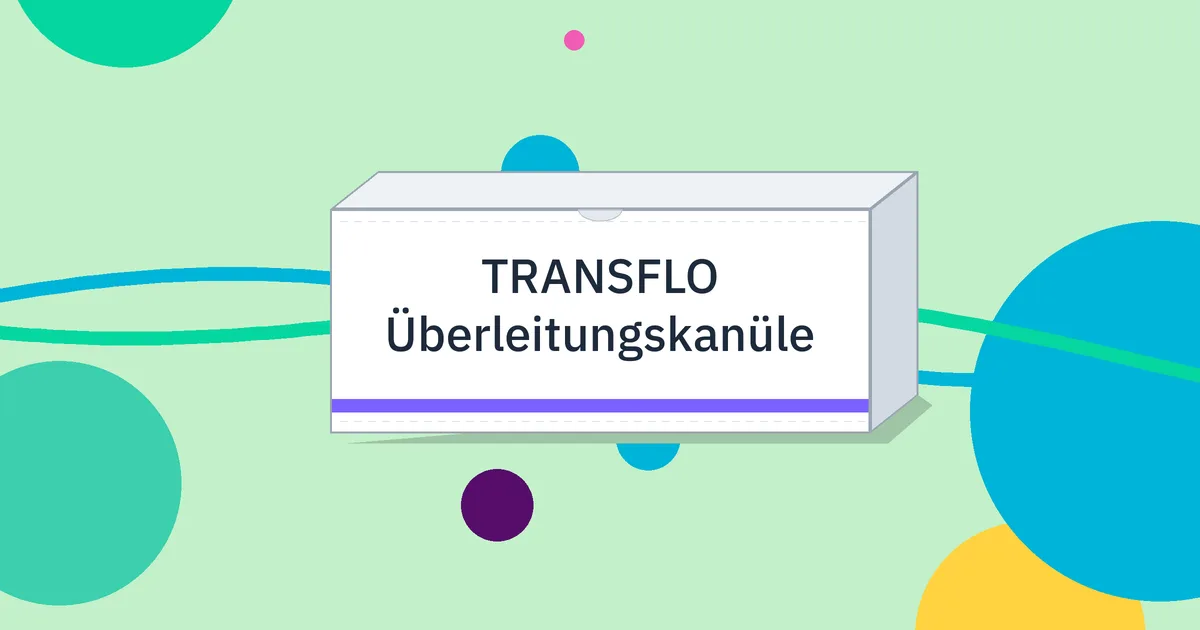 Symbolbild: Packung mit der Aufschrift TRANSFLO Überleitungskanüle (PZN 07563947) – Verfügbarkeit und Bezug in Apotheken in Frankfurt am Main