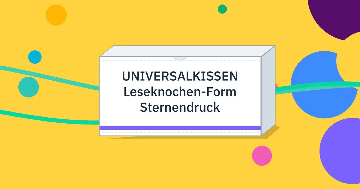 Symbolbild: Packung mit der Aufschrift UNIVERSALKISSEN Leseknochen-Form Sternendruck (PZN 16607431) – Verfügbarkeit und Bezug in Apotheken in Frankfurt am Main