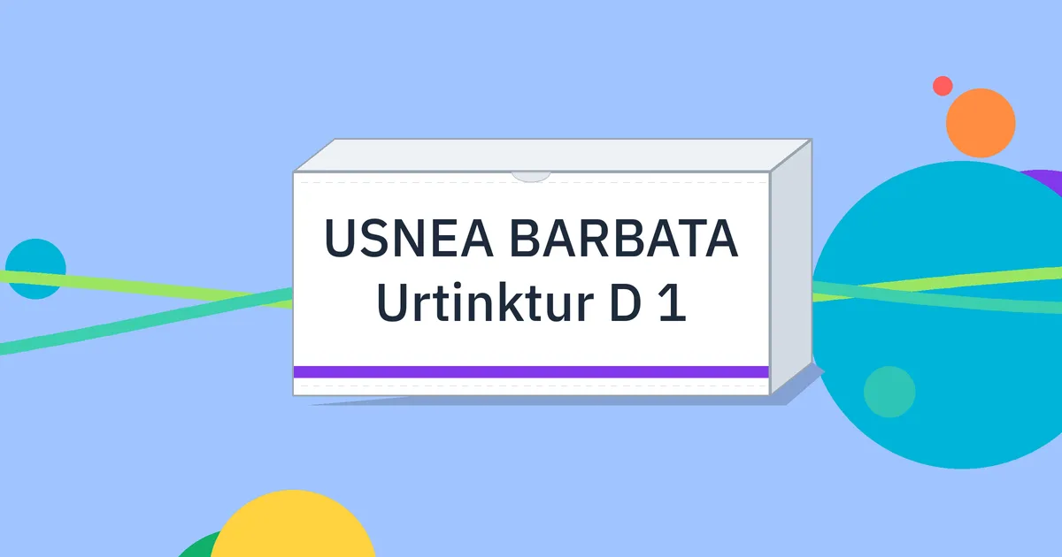 Symbolbild: Packung mit der Aufschrift USNEA BARBATA Urtinktur D 1 (PZN 07182837) – Verfügbarkeit und Bezug in Apotheken in Frankfurt am Main