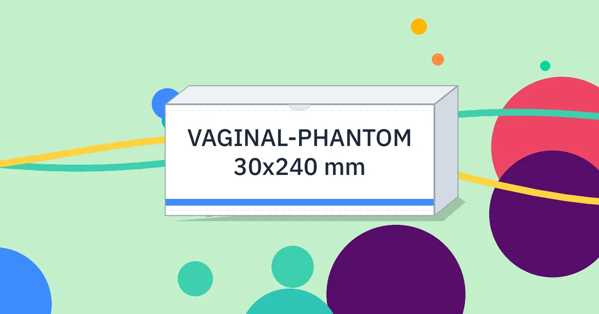 Symbolbild: Packung mit der Aufschrift VAGINAL-PHANTOM 30x240 mm (PZN 16147857) – Verfügbarkeit und Bezug in Apotheken in Frankfurt am Main