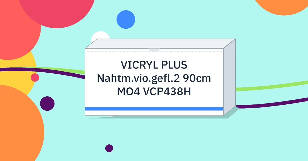 Symbolbild: Packung mit der Aufschrift VICRYL PLUS Nahtm.vio.gefl.2 90cm MO4 VCP438H (PZN 20924143) – Verfügbarkeit und Bezug in Apotheken in Frankfurt am Main
