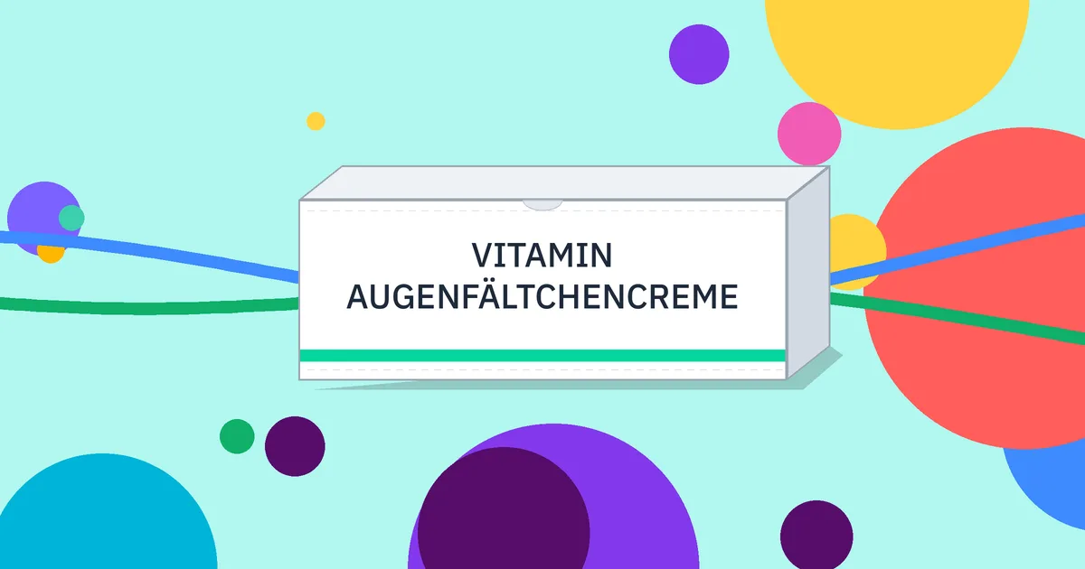 Symbolbild: Packung mit der Aufschrift VITAMIN AUGENFÄLTCHENCREME (PZN 10393064) – Verfügbarkeit und Bezug in Apotheken in Frankfurt am Main