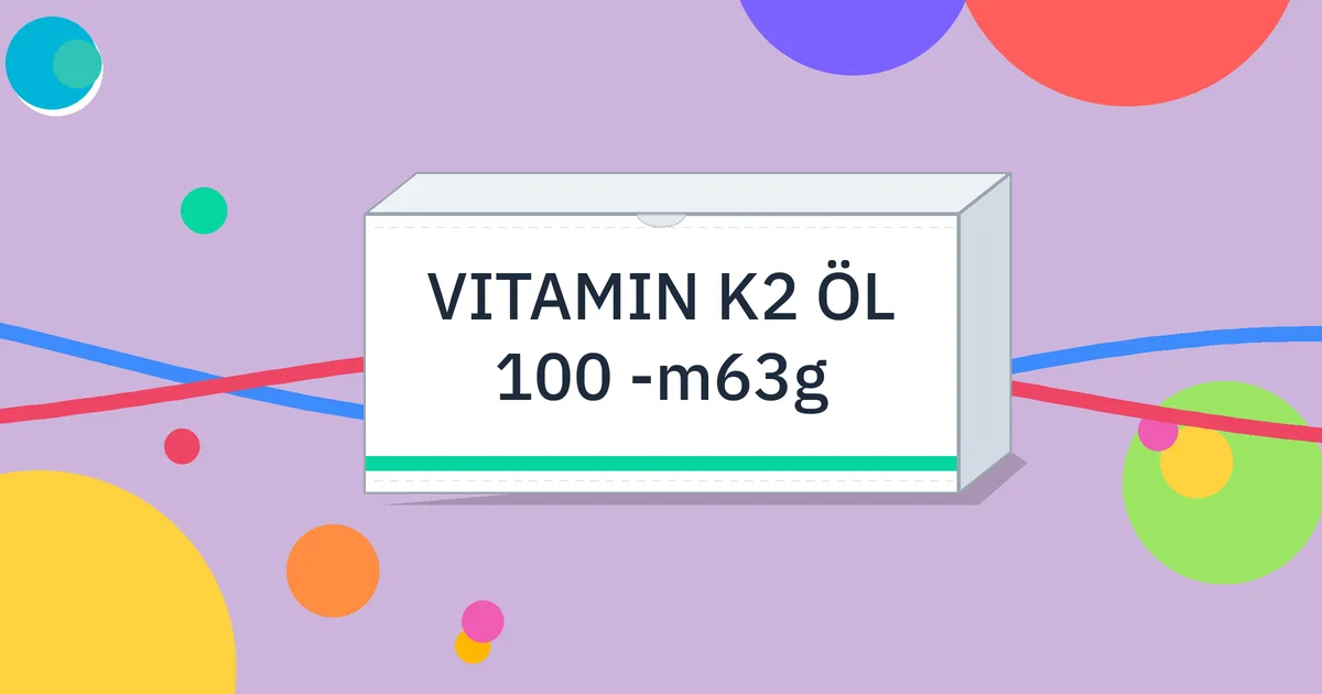 Symbolbild: Packung mit der Aufschrift VITAMIN K2 ÖL 100 -m63g (PZN 12659052) – Verfügbarkeit und Bezug in Apotheken in Frankfurt am Main