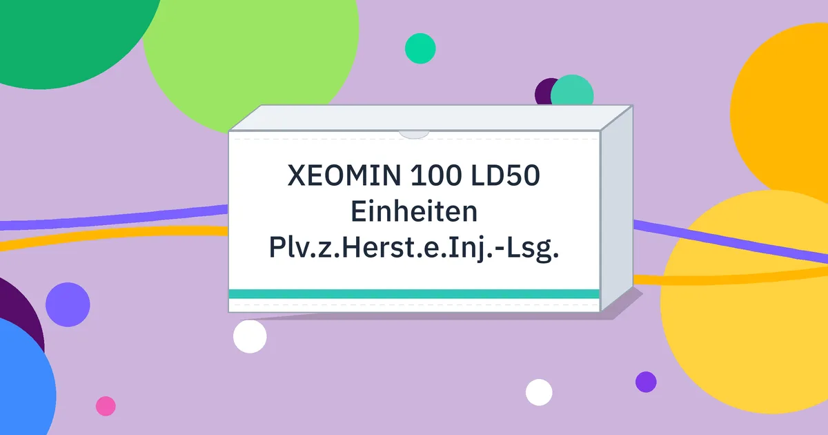 Symbolbild: Packung mit der Aufschrift XEOMIN 100 LD50 Einheiten Plv.z.Herst.e.Inj.-Lsg. (PZN 15568309) – Verfügbarkeit und Bezug in Apotheken in Frankfurt am Main