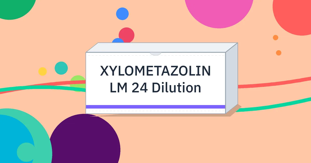 Symbolbild: Packung mit der Aufschrift XYLOMETAZOLIN LM 24 Dilution (PZN 13283554) – Verfügbarkeit und Bezug in Apotheken in Frankfurt am Main