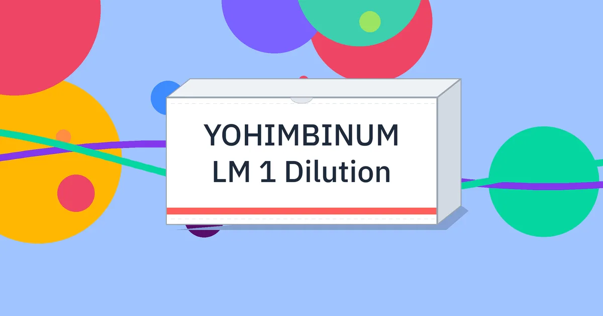 Symbolbild: Packung mit der Aufschrift YOHIMBINUM LM 1 Dilution (PZN 13285748) – Verfügbarkeit und Bezug in Apotheken in Frankfurt am Main