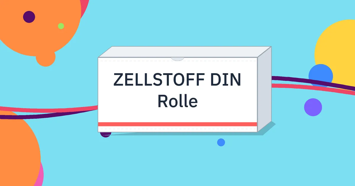 Symbolbild: Packung mit der Aufschrift ZELLSTOFF DIN Rolle (PZN 01722267) – Verfügbarkeit und Bezug in Apotheken in Frankfurt am Main