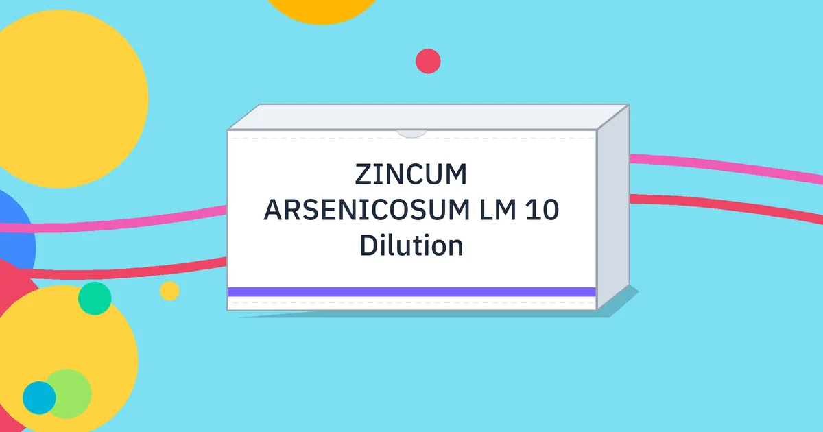 Symbolbild: Packung mit der Aufschrift ZINCUM ARSENICOSUM LM 10 Dilution (PZN 13290488) – Verfügbarkeit und Bezug in Apotheken in Frankfurt am Main