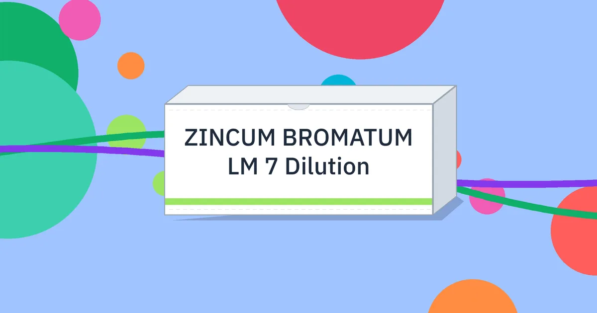 Symbolbild: Packung mit der Aufschrift ZINCUM BROMATUM LM 7 Dilution (PZN 13291281) – Verfügbarkeit und Bezug in Apotheken in Frankfurt am Main