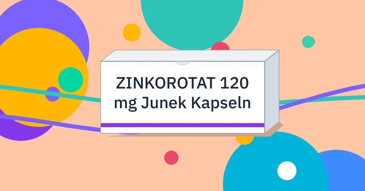 Symbolbild: Packung mit der Aufschrift ZINKOROTAT 120 mg Junek Kapseln (PZN 11072787) – Verfügbarkeit und Bezug in Apotheken in Frankfurt am Main
