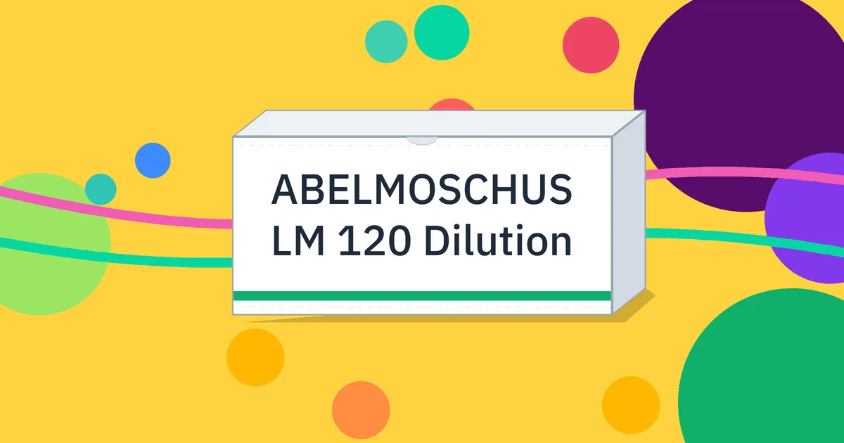 Symbolbild: Packung mit der Aufschrift ABELMOSCHUS LM 120 Dilution (PZN 12750516) – Verfügbarkeit und Bezug in Apotheken in Frankfurt am Main