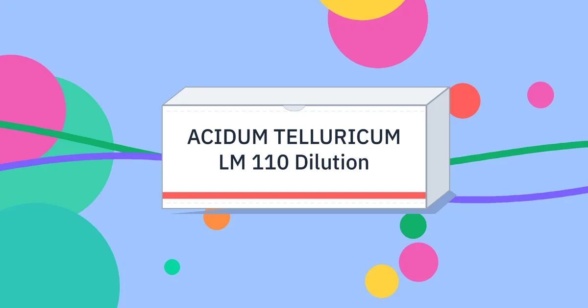 Symbolbild: Packung mit der Aufschrift ACIDUM TELLURICUM LM 110 Dilution (PZN 13288304) – Verfügbarkeit und Bezug in Apotheken in Frankfurt am Main