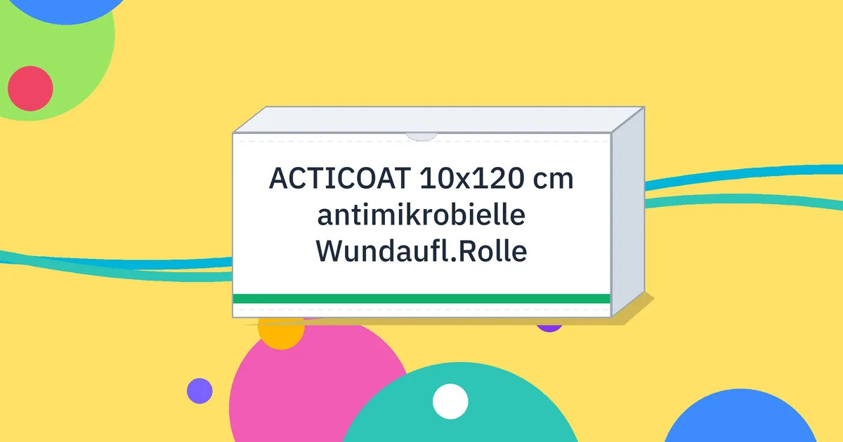 Symbolbild: Packung mit der Aufschrift ACTICOAT 10x120 cm antimikrobielle Wundaufl.Rolle (PZN 16594668) – Verfügbarkeit und Bezug in Apotheken in Frankfurt am Main