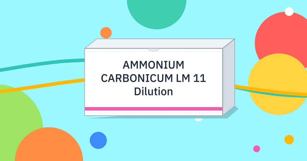 Symbolbild: Packung mit der Aufschrift AMMONIUM CARBONICUM LM 11 Dilution (PZN 12760638) – Verfügbarkeit und Bezug in Apotheken in Frankfurt am Main
