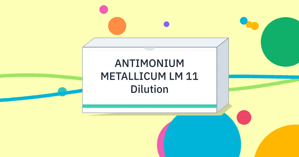Symbolbild: Packung mit der Aufschrift ANTIMONIUM METALLICUM LM 11 Dilution (PZN 13373381) – Verfügbarkeit und Bezug in Apotheken in Frankfurt am Main