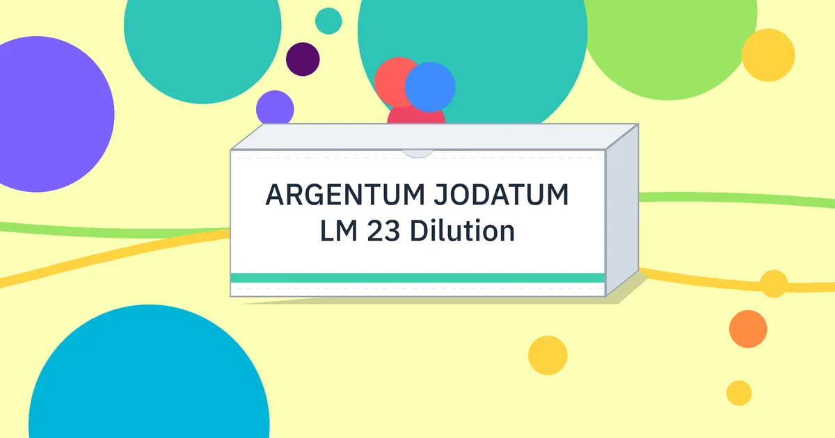 Symbolbild: Packung mit der Aufschrift ARGENTUM JODATUM LM 23 Dilution (PZN 12767497) – Verfügbarkeit und Bezug in Apotheken in Frankfurt am Main