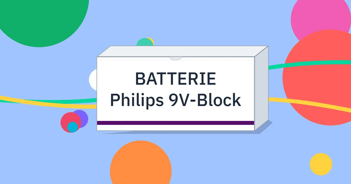 Symbolbild: Packung mit der Aufschrift BATTERIE Philips 9V-Block (PZN 08922762) – Verfügbarkeit und Bezug in Apotheken in Frankfurt am Main