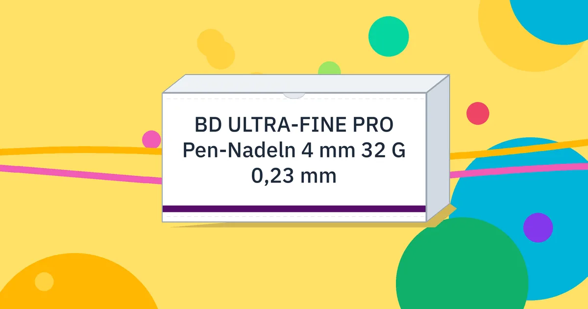 Symbolbild: Packung mit der Aufschrift BD ULTRA-FINE PRO Pen-Nadeln 4 mm 32 G 0,23 mm (PZN 17831343) – Verfügbarkeit und Bezug in Apotheken in Frankfurt am Main