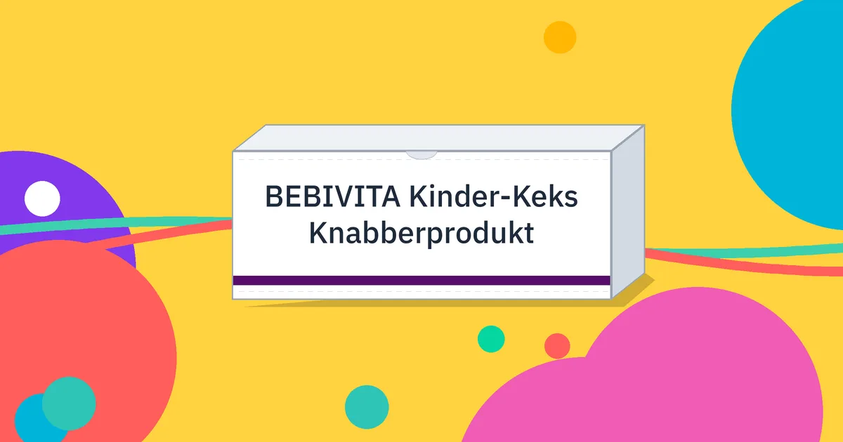 Symbolbild: Packung mit der Aufschrift BEBIVITA Kinder-Keks Knabberprodukt (PZN 19632955) – Verfügbarkeit und Bezug in Apotheken in Frankfurt am Main