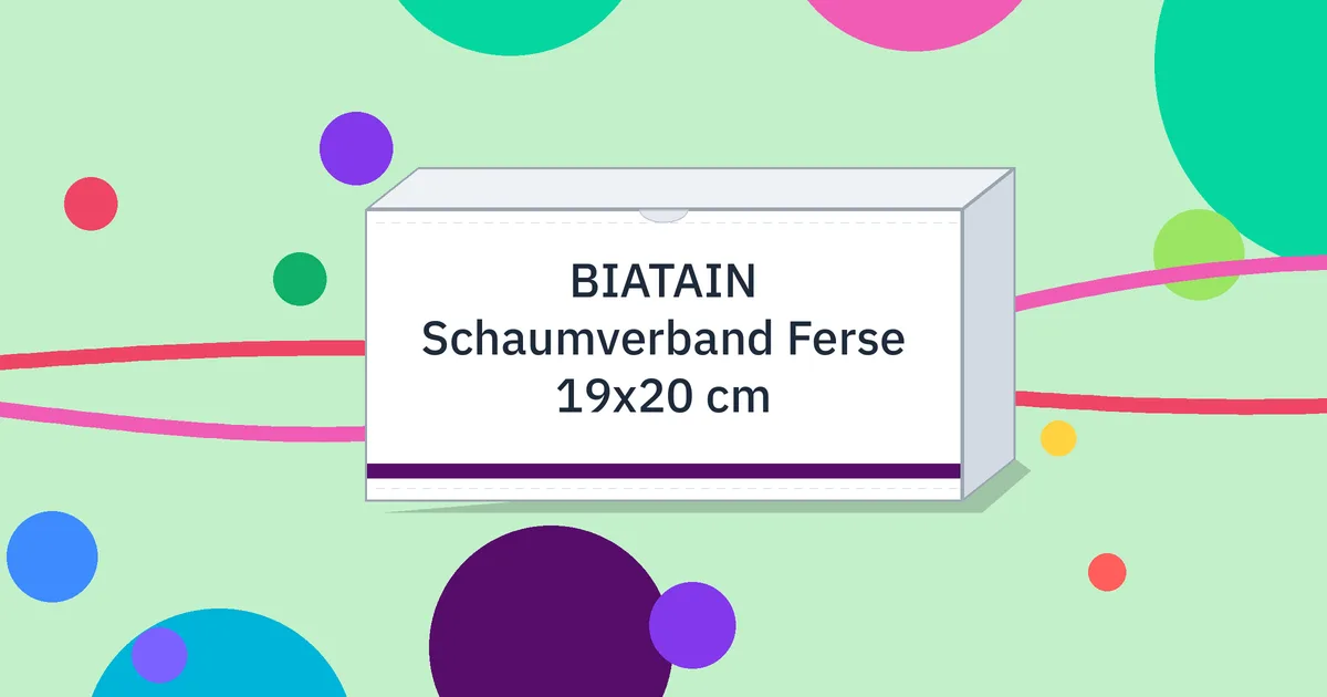 Symbolbild: Packung mit der Aufschrift BIATAIN Schaumverband Ferse 19x20 cm (PZN 10782021) – Verfügbarkeit und Bezug in Apotheken in Frankfurt am Main