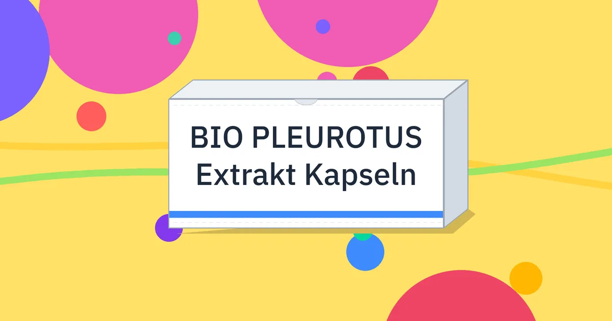 Symbolbild: Packung mit der Aufschrift BIO PLEUROTUS Extrakt Kapseln (PZN 11552211) – Verfügbarkeit und Bezug in Apotheken in Frankfurt am Main