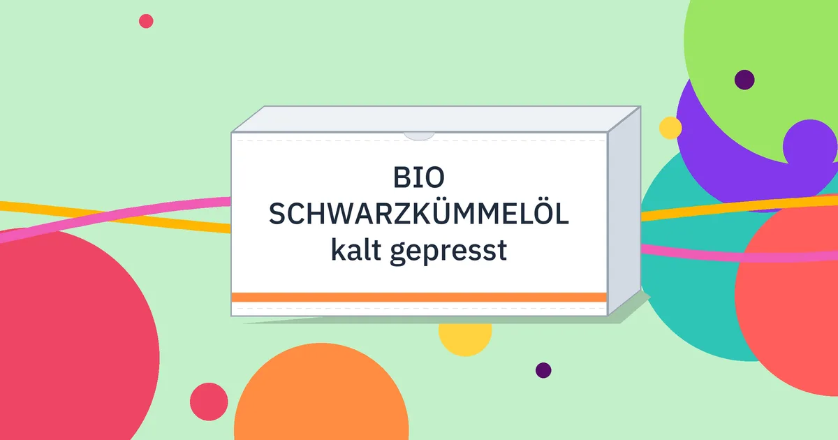 Symbolbild: Packung mit der Aufschrift BIO SCHWARZKÜMMELÖL kalt gepresst (PZN 19878604) – Verfügbarkeit und Bezug in Apotheken in Frankfurt am Main
