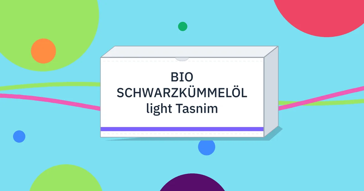 Symbolbild: Packung mit der Aufschrift BIO SCHWARZKÜMMELÖL light Tasnim (PZN 17365792) – Verfügbarkeit und Bezug in Apotheken in Frankfurt am Main