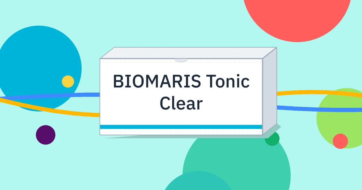 Symbolbild: Packung mit der Aufschrift BIOMARIS Tonic Clear (PZN 19509769) – Verfügbarkeit und Bezug in Apotheken in Frankfurt am Main